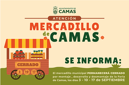 El mercadillo municipal PERMANECERÁ CERRADO los días 3, 10 y 17 de ...
